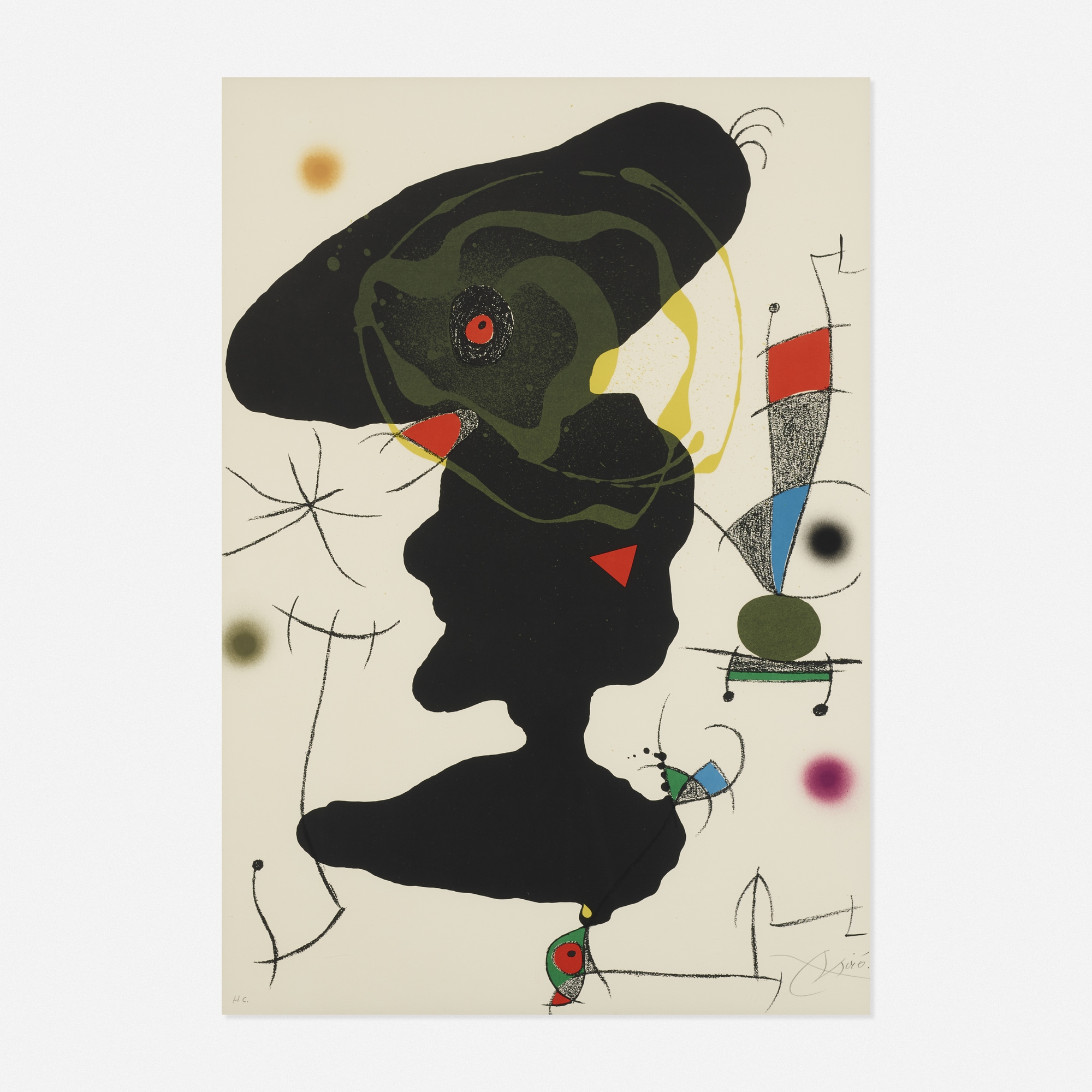 Joan Miró | Oda à Joan Miró (Ode to Joan Miró): plate III (1973 ...