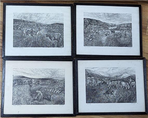 Edna Whyte | Scenes of old Highland life | MutualArt