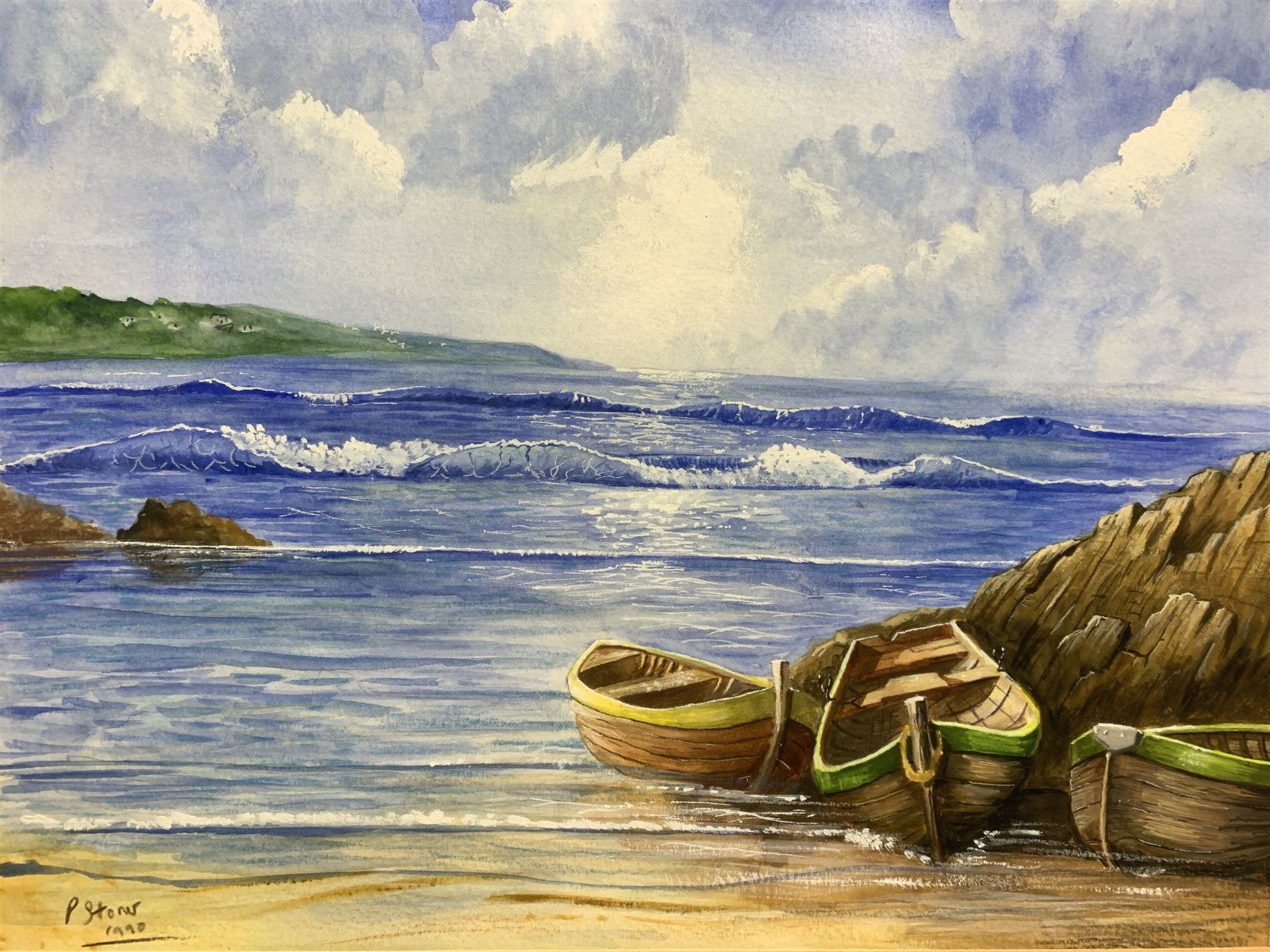 Peter Stoner | Beached Cobles | MutualArt