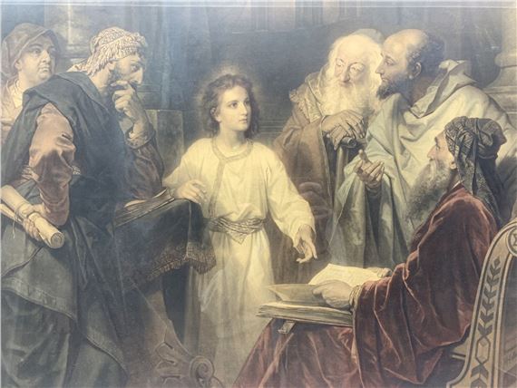 Heinrich Hofmann | Christ in the Temple | MutualArt