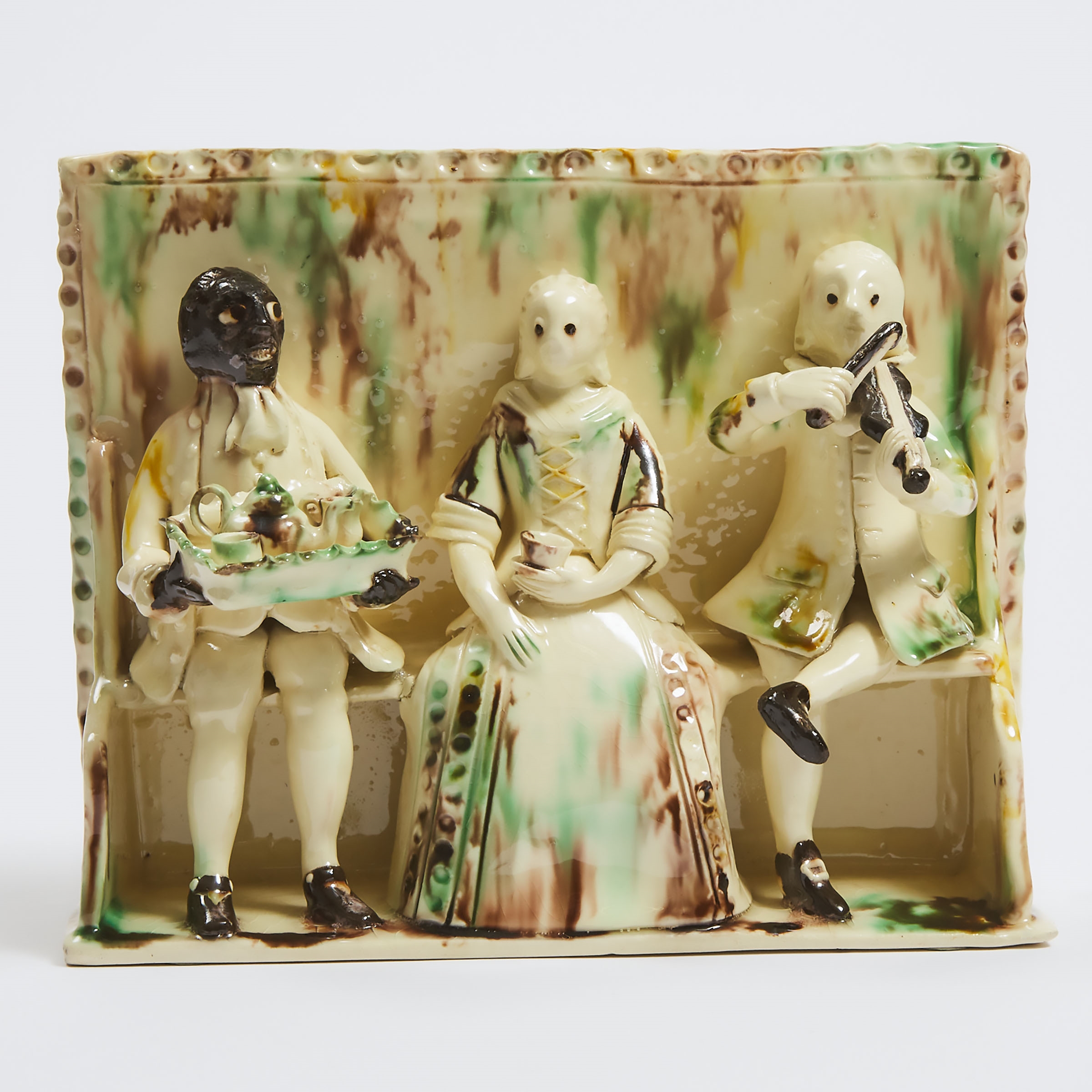 Michelle Erickson | Staffordshire-Style Creamware Pew Group (1994 ...