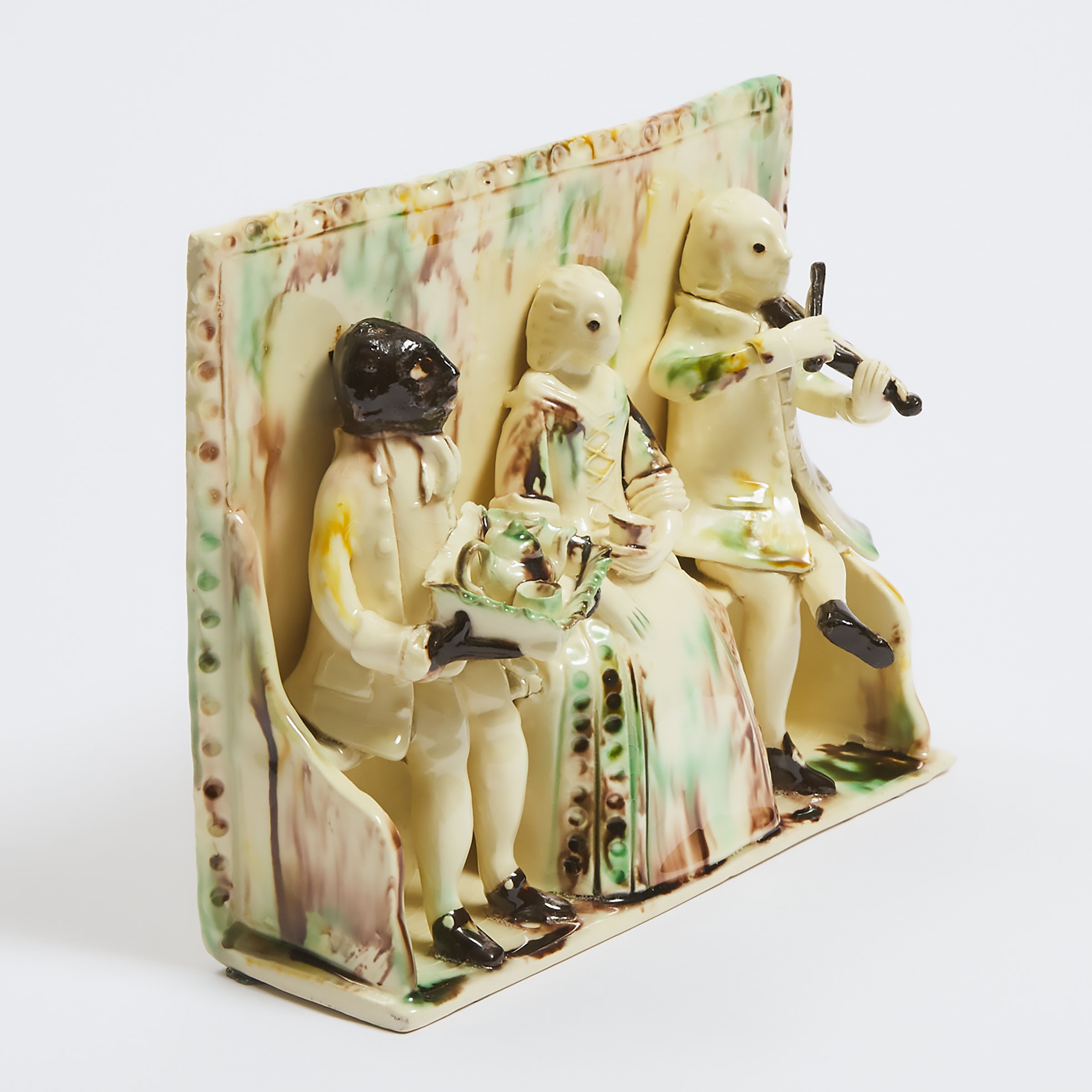 Michelle Erickson | Staffordshire-Style Creamware Pew Group (1994 ...