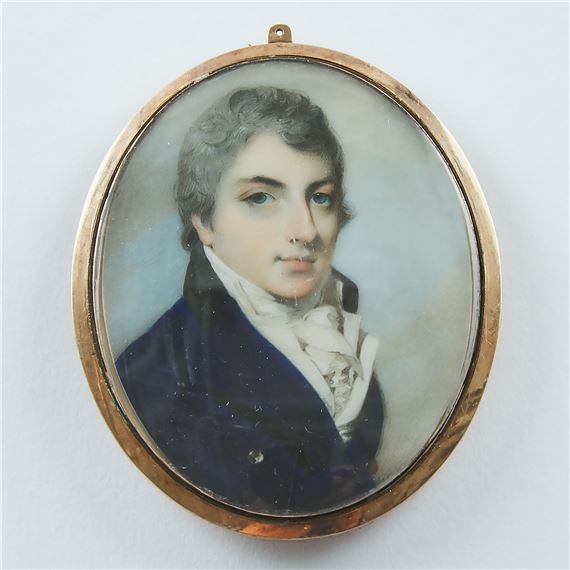 George Engleheart | PORTRAIT MINIATURE OF CAPTAIN COCKERELL | MutualArt