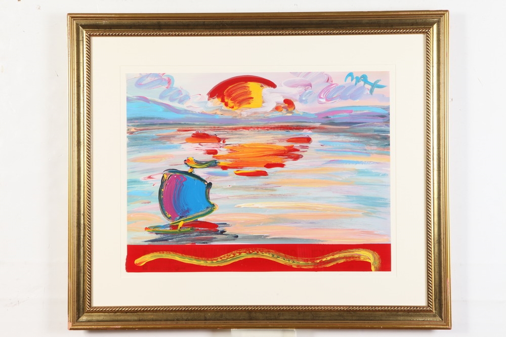 Peter Max | Sailboat, | MutualArt