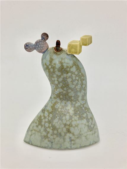 Adrian Saxe | Two cactus oil lamps and a flower vase, | MutualArt