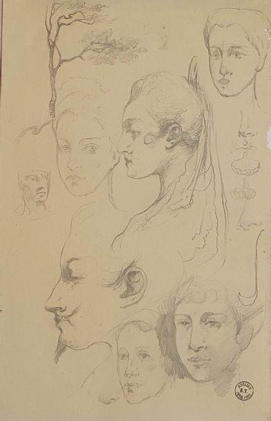Emile Louis Thivier | Study of characters | MutualArt