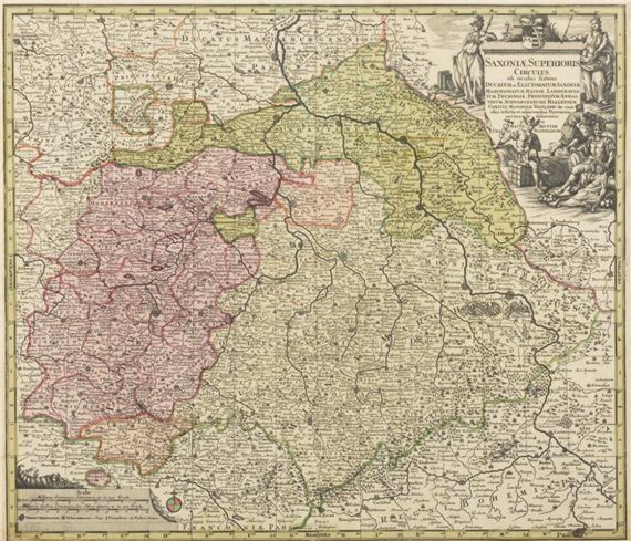 Georg Matthäus Seutter | Map of Saxony | MutualArt