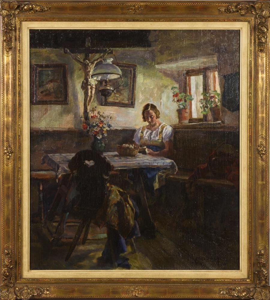 Max Krombach | In the parlor | MutualArt