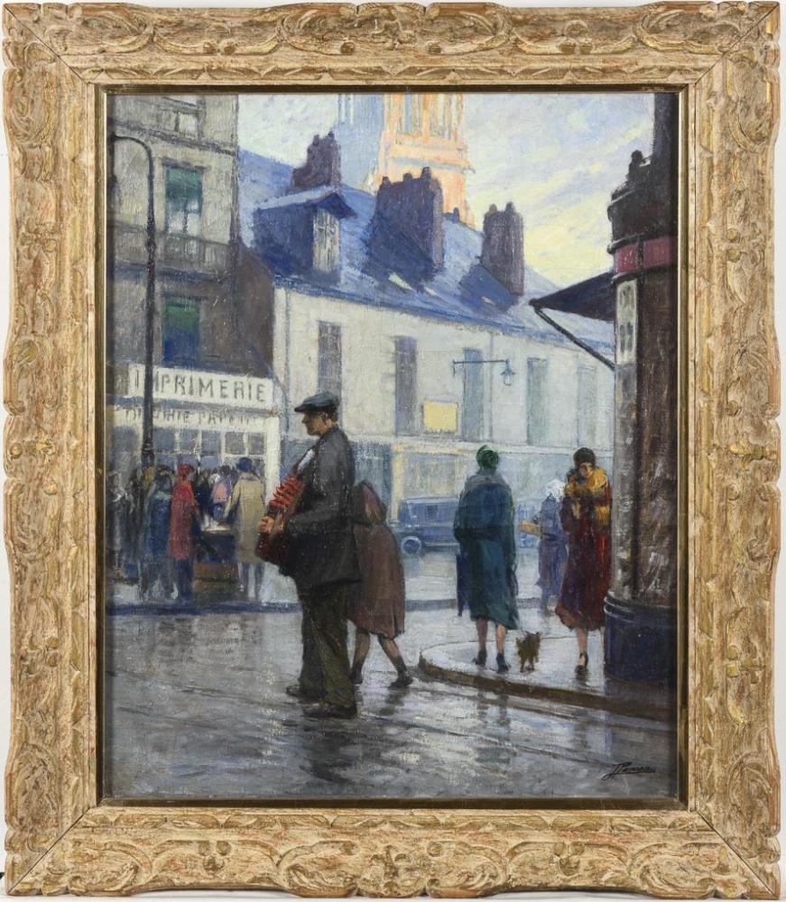 Jules Francois Charles Ponceau | Au Porteau (chez la mère Rocher) (1920 ...