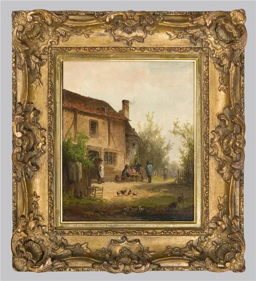 Anton Doll | Vor dem Dorf-Wirtshaus | MutualArt