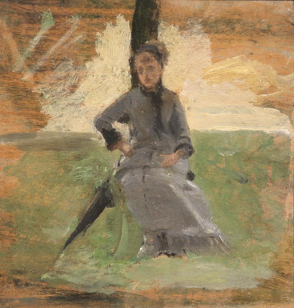 Giuseppe de Nittis | THE WIFE OF FEDERICO ROSSANO | MutualArt