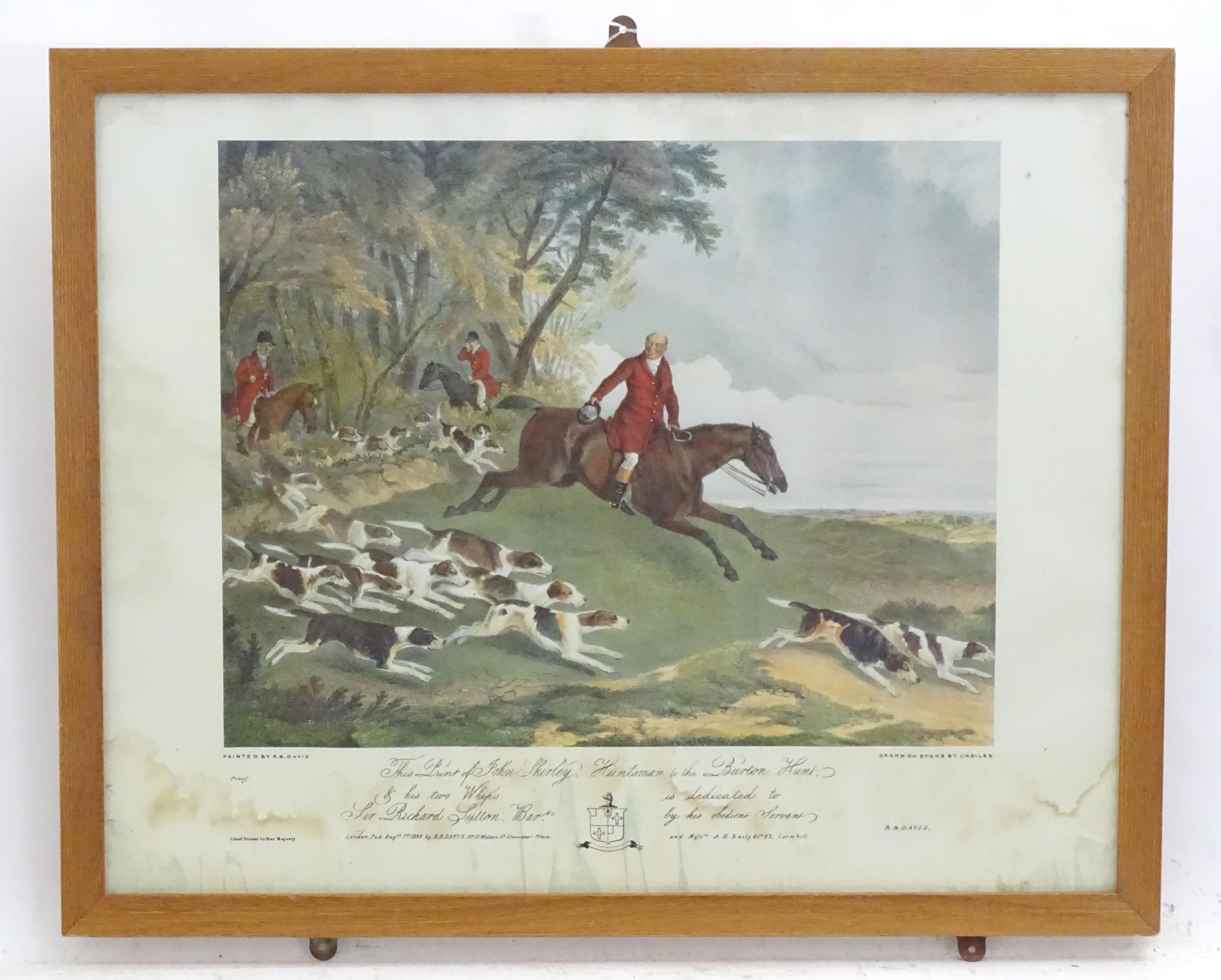 Richard Barrett Davis | John Shirley Huntsman to the Burton Hunt ...