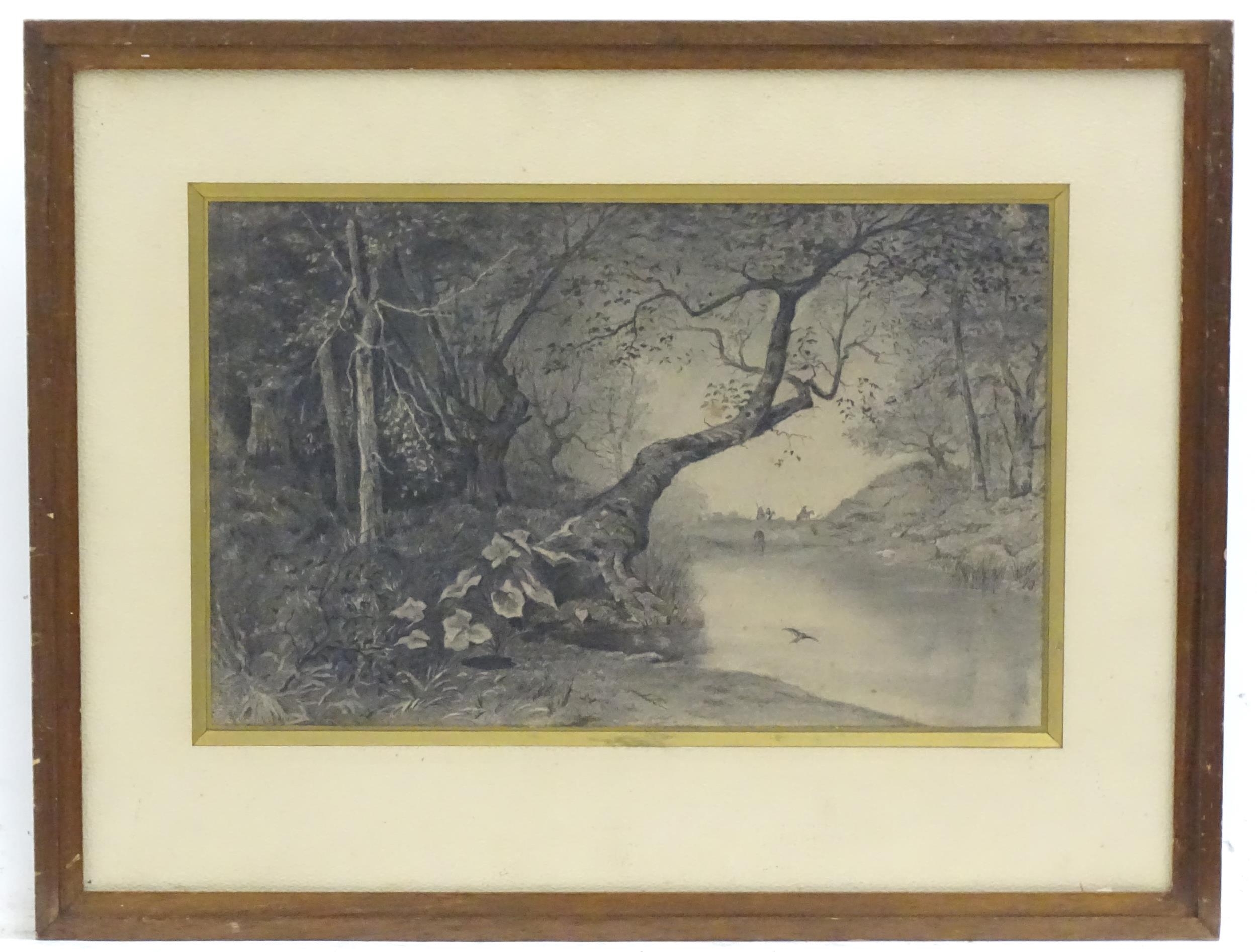 Joseph Höger | Figures in a wooded river landscape | MutualArt