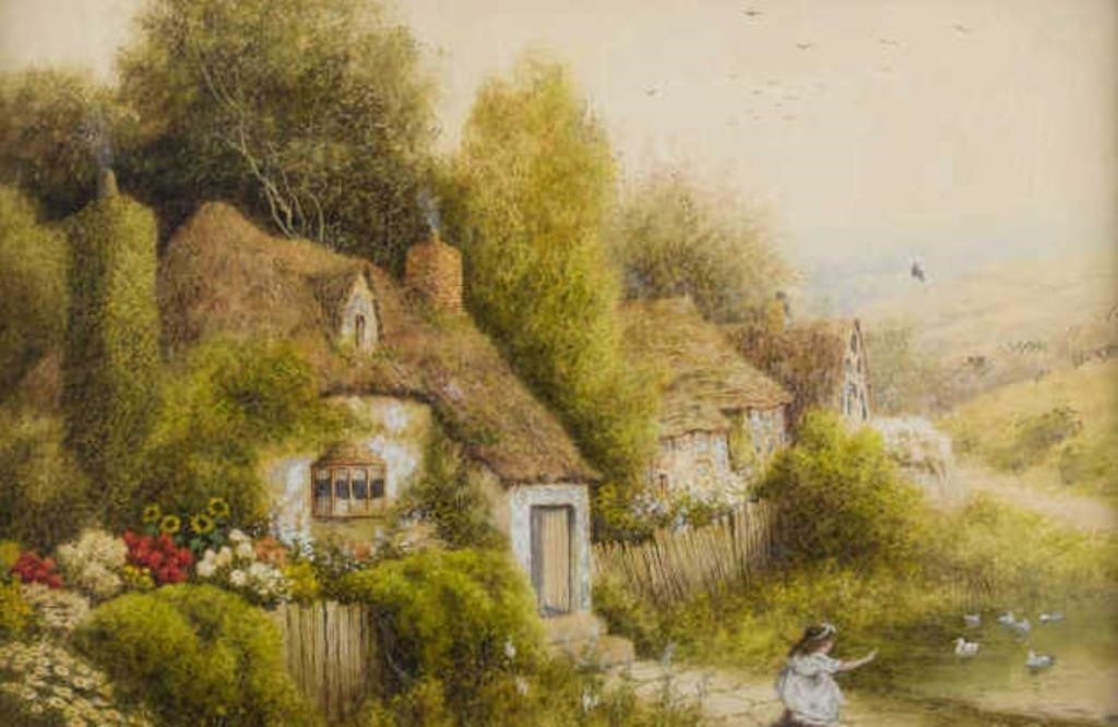 R. Thornton | Feeding the birds | MutualArt