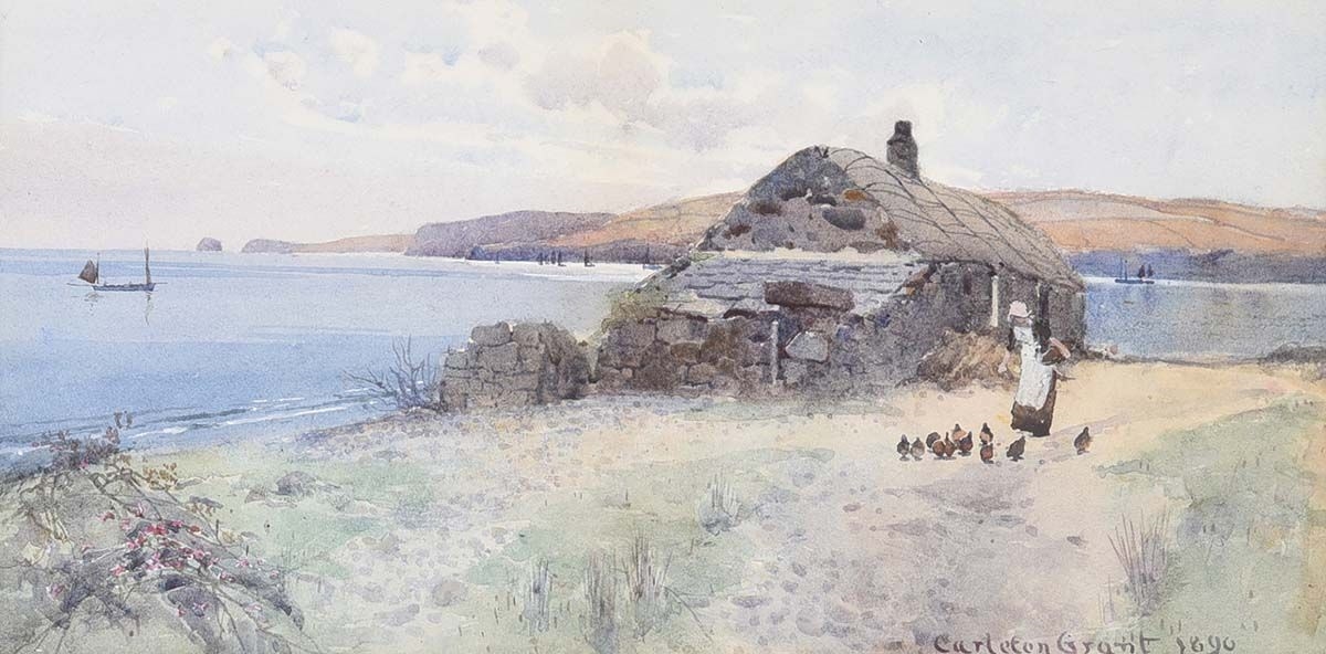Carleton Grant | FEEDING CHICKENS | MutualArt