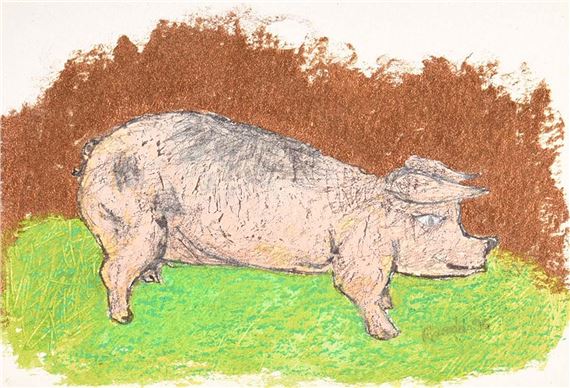Rhonda Paisley | HUGH THE PIG | MutualArt