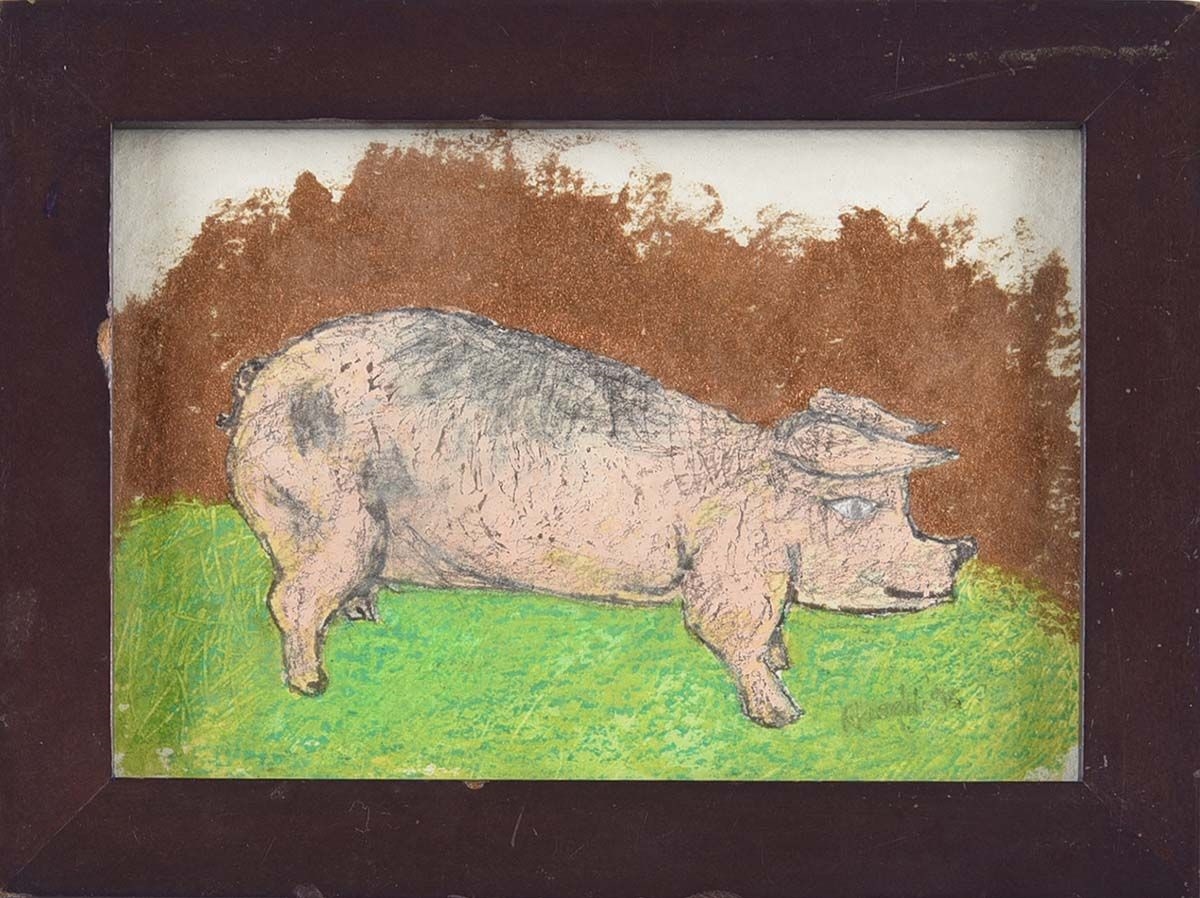 Rhonda Paisley | HUGH THE PIG | MutualArt