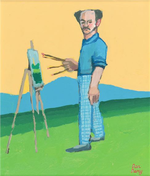 Dan Darcy | GERARD DILLON AT THE EASEL | MutualArt
