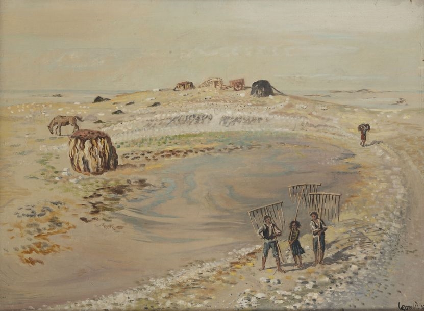 Leonid Berman | Goëmonniers in Molène (1946) | MutualArt