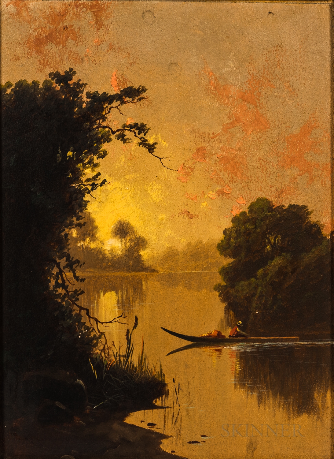 Henry Wolcott Boss | Rowing on the Susquehanna. | MutualArt