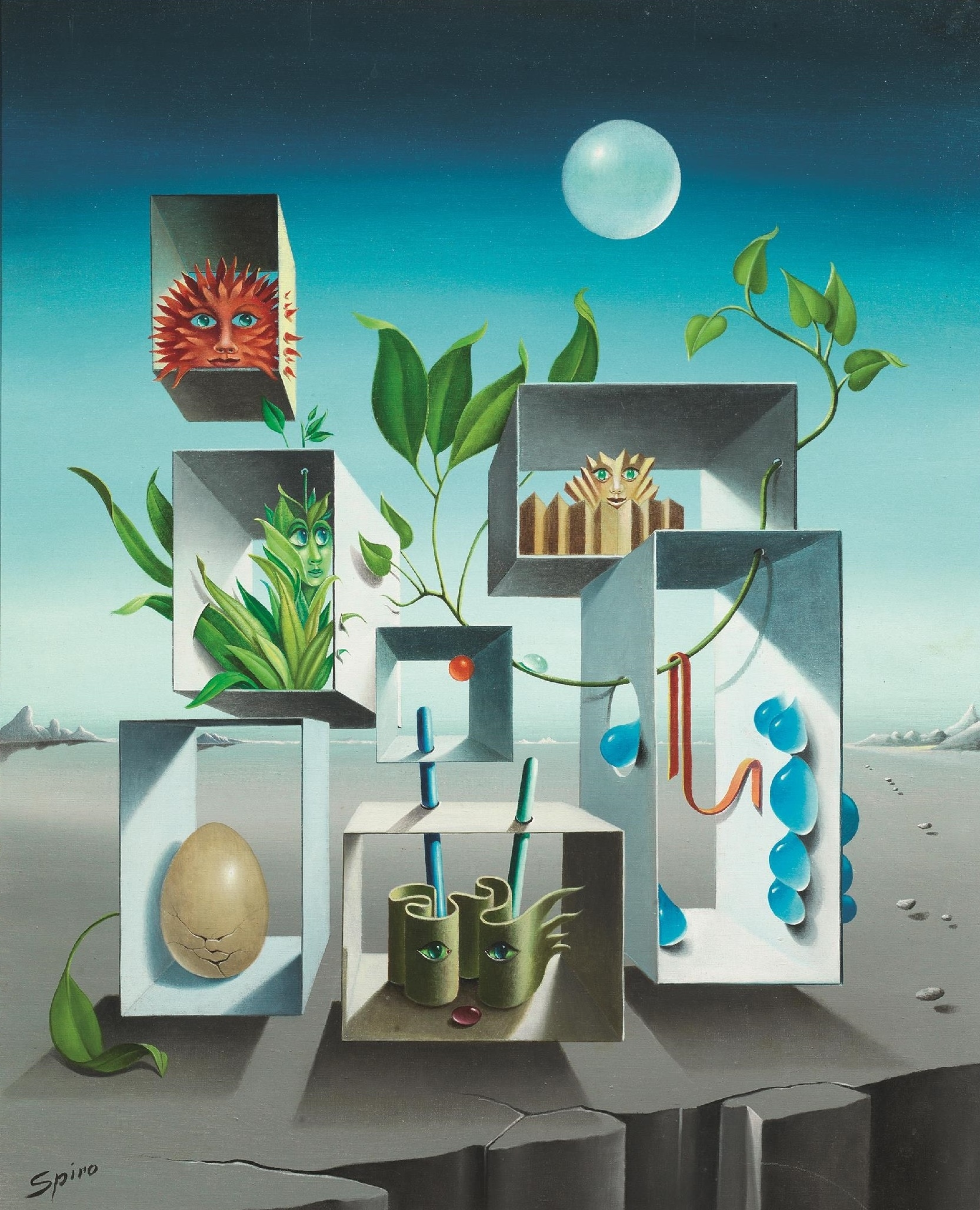 Georges Spiro | Surrealist composition (1972) | MutualArt