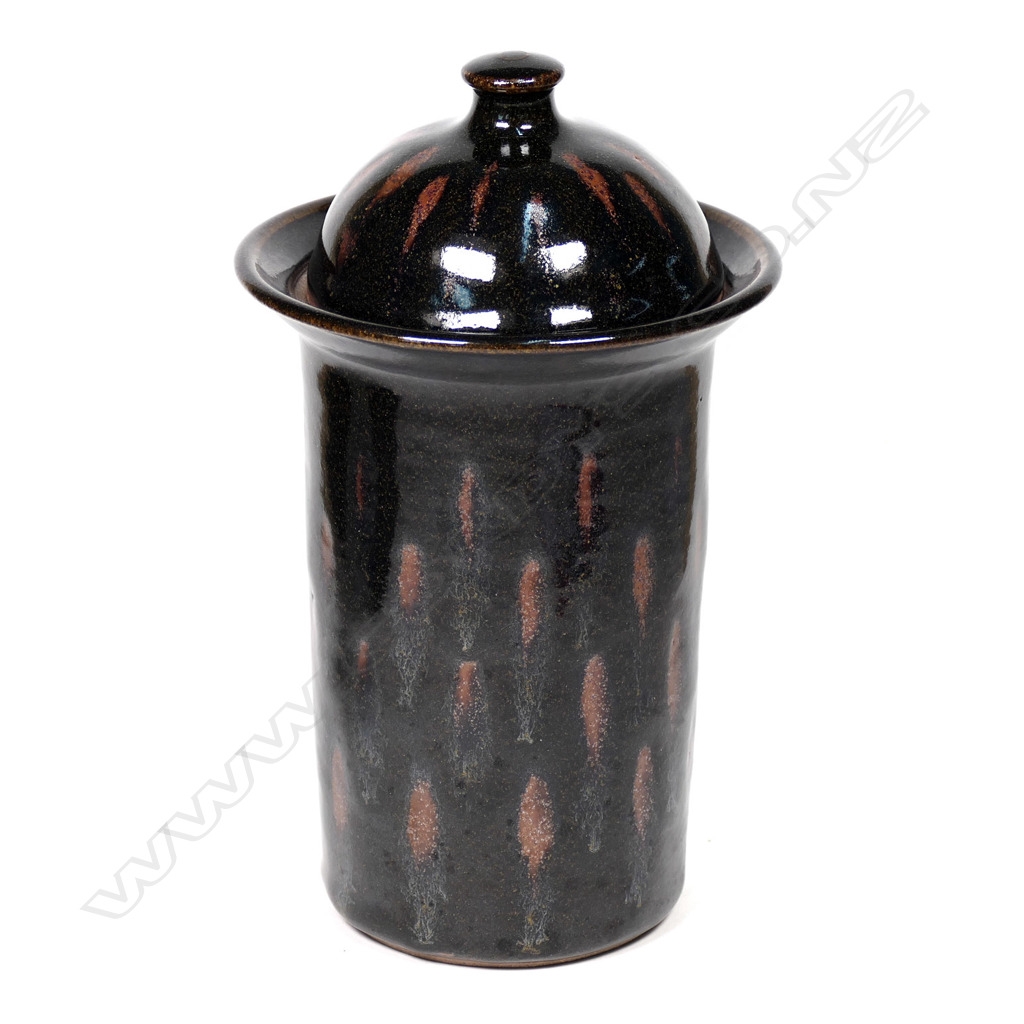 Graeme Storm | Lidded cylinder jar (Circa 1970) | MutualArt