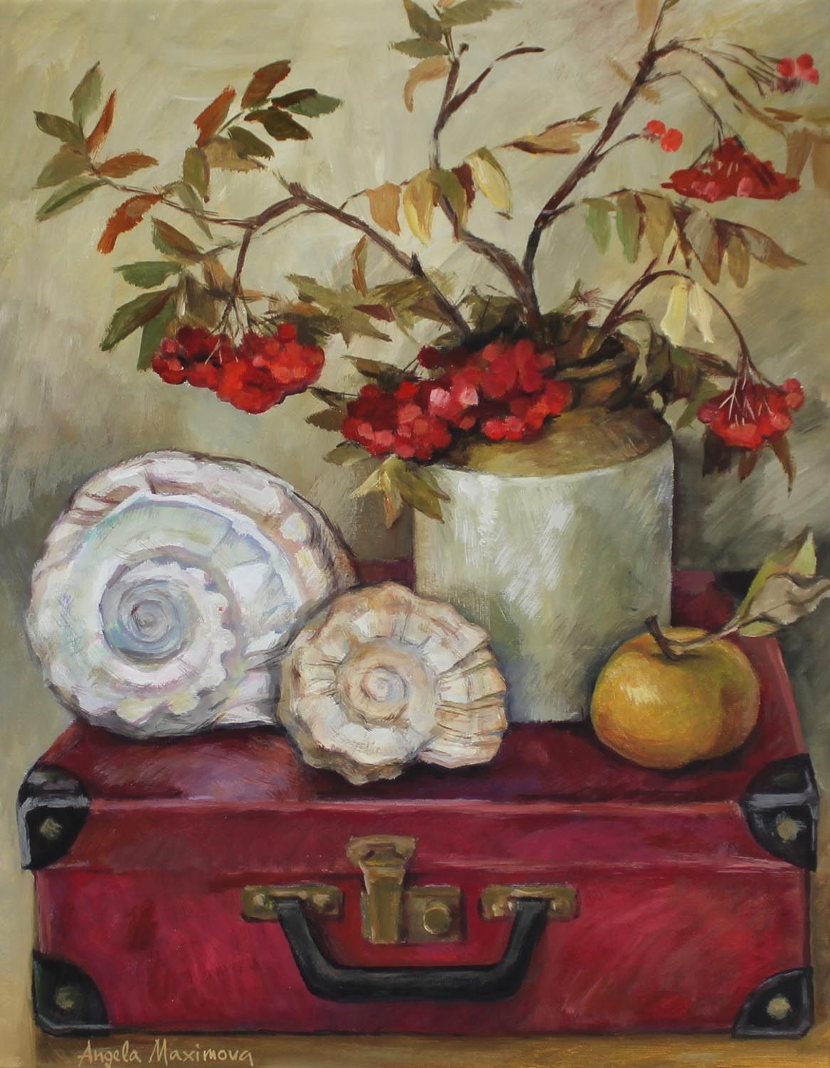 Angela Maximova | Reclining Nude | MutualArt