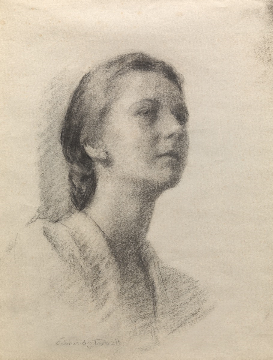 Edmund Charles Tarbell | Portrait of a young woman | MutualArt