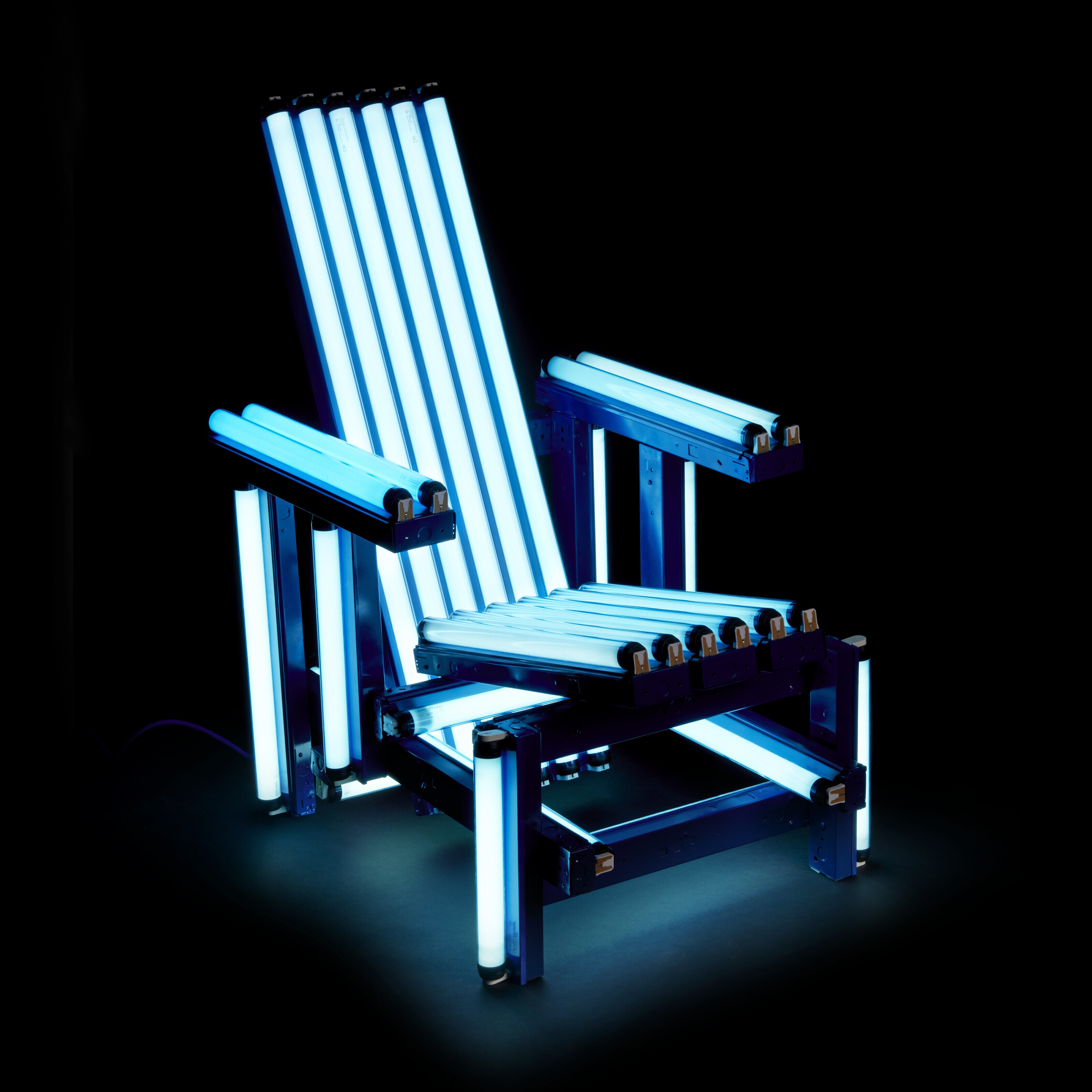Iván Navarro | Blue Electric Chair (2004) | MutualArt