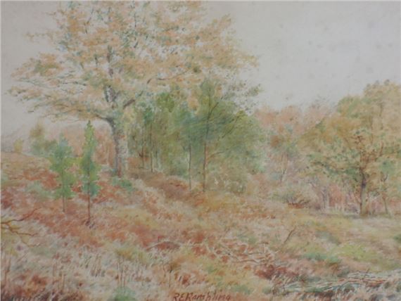 Robert E. Rampling | woodland landscape | MutualArt