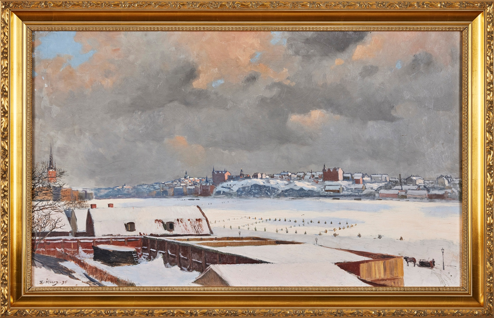 Emil Aberg | Stockholm i vinterskrud (95) | MutualArt