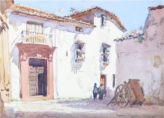 Lionel Lindsay | The House With The Red Door Ronda | MutualArt