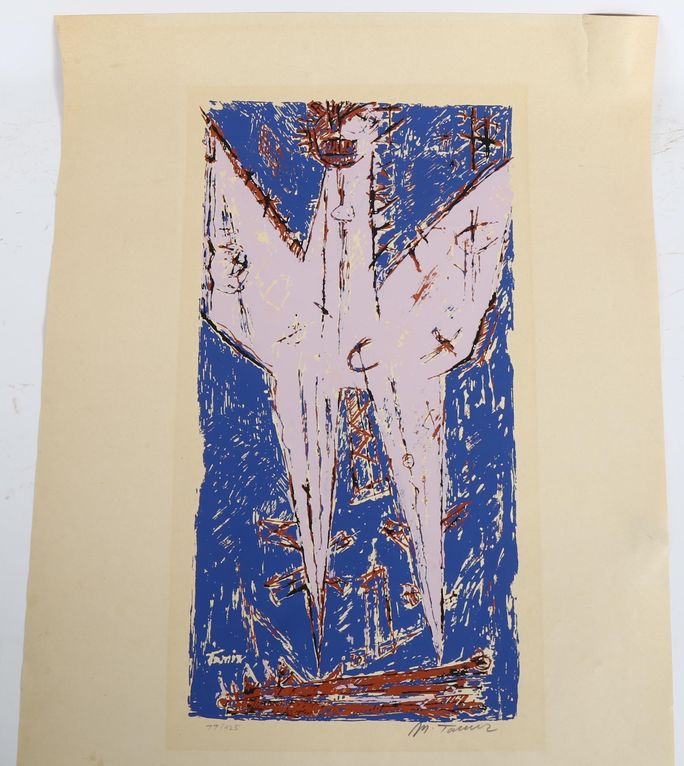 Moshe Tamir | winged figure | MutualArt