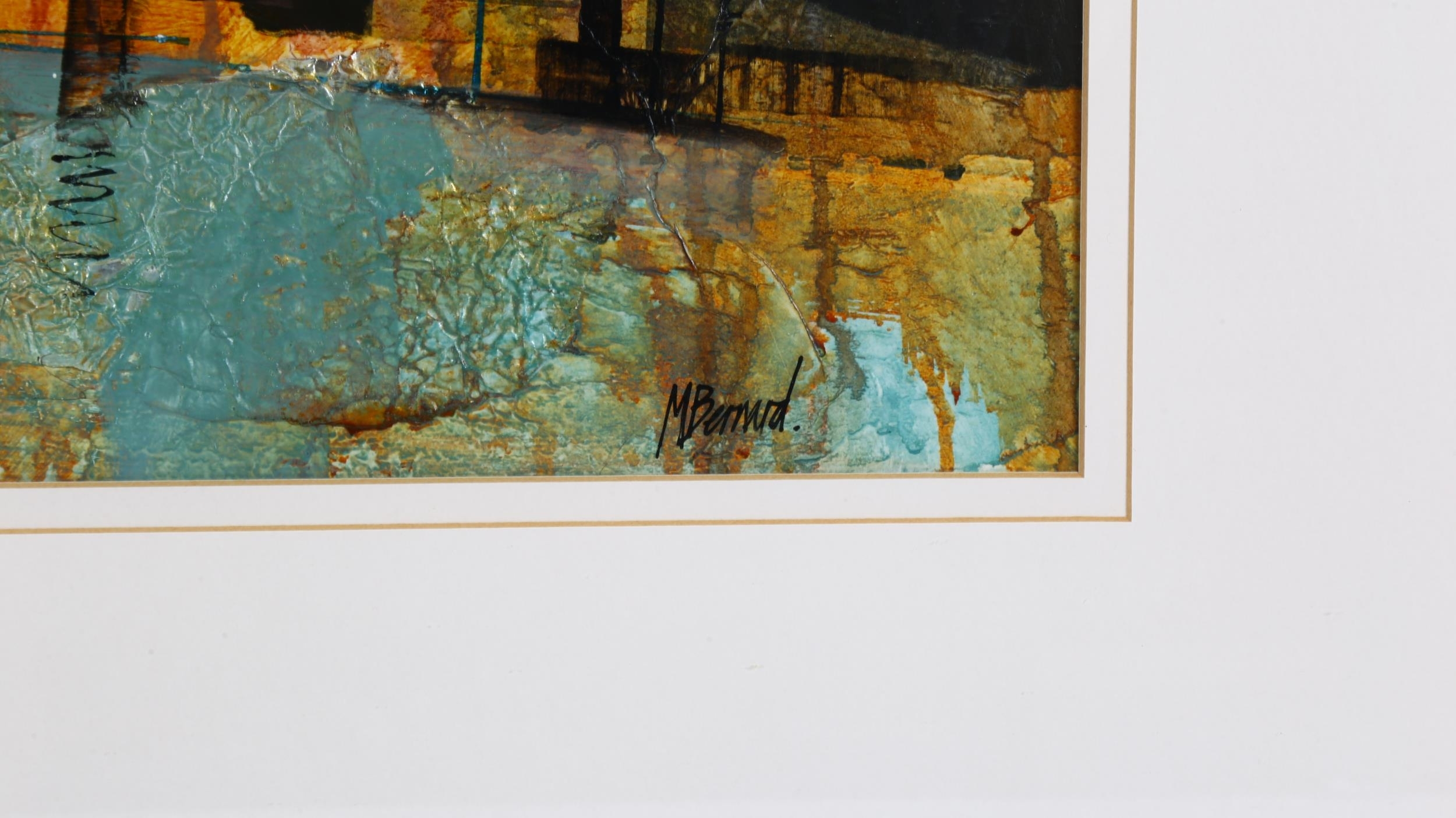 Mike Bernard | abstract scene in Venice | MutualArt