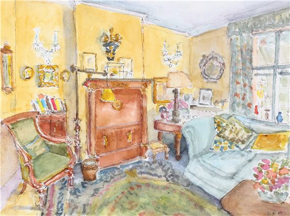 Sam Beazley | interior scene | MutualArt