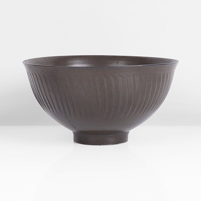 David Leach | Large Fluted Bowl | MutualArt