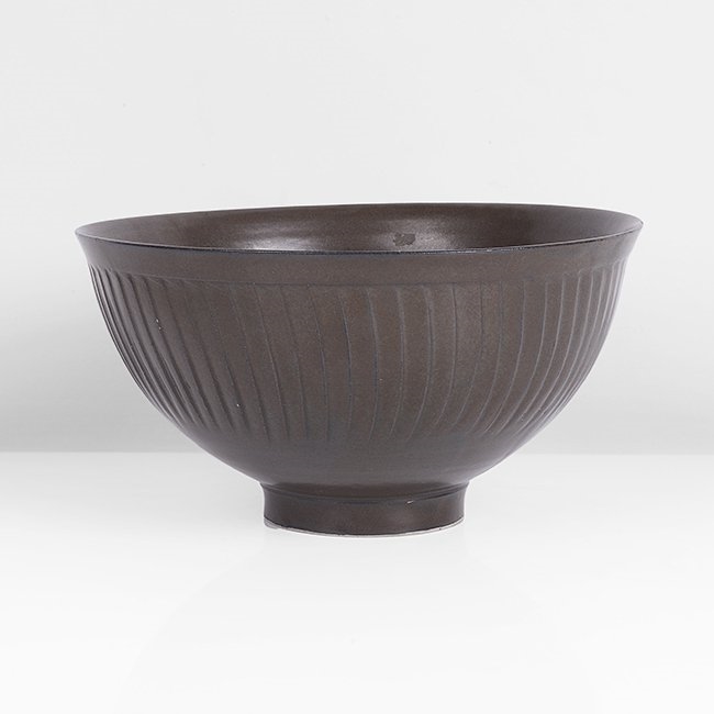 David Leach | Large Fluted Bowl | MutualArt