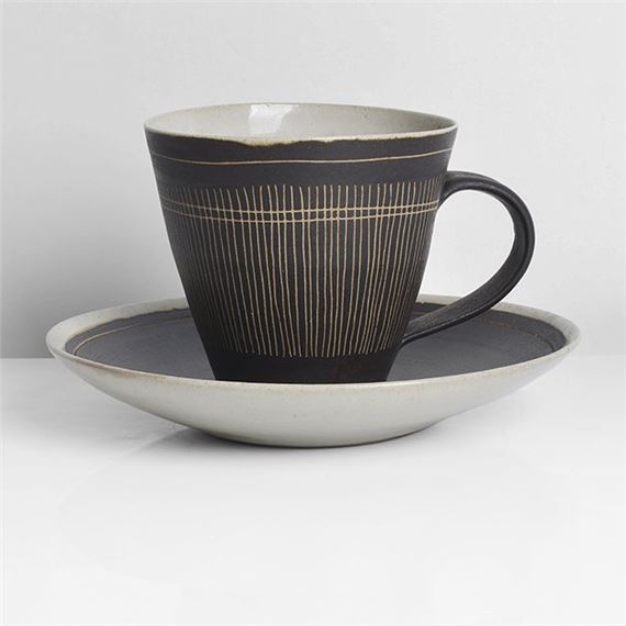 Lucie Rie | Cup and Saucer (Circa 1958) | MutualArt