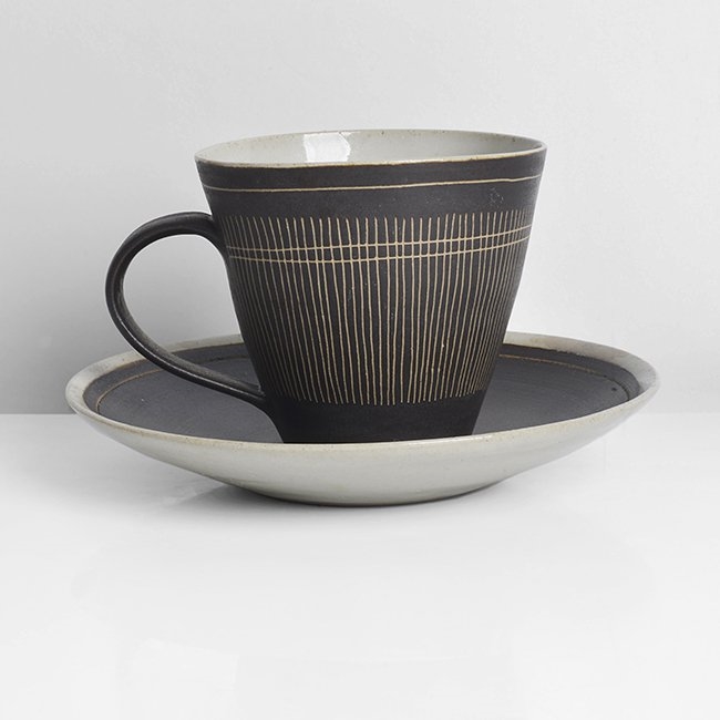 Lucie Rie | Cup and Saucer (Circa 1958) | MutualArt