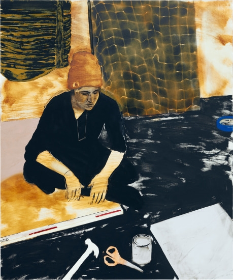 Doron Langberg | Amy in Her Studio (2017) | MutualArt