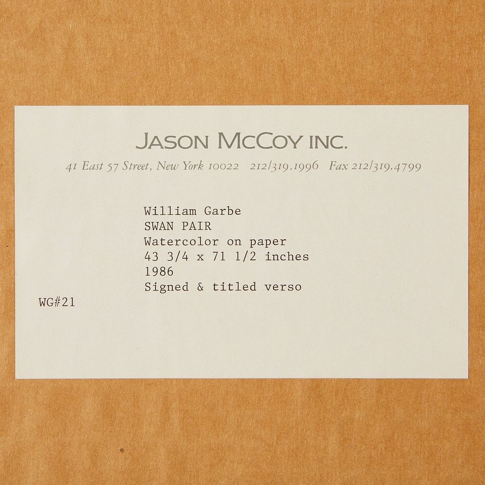 William Garbe | Pair of Swans | MutualArt