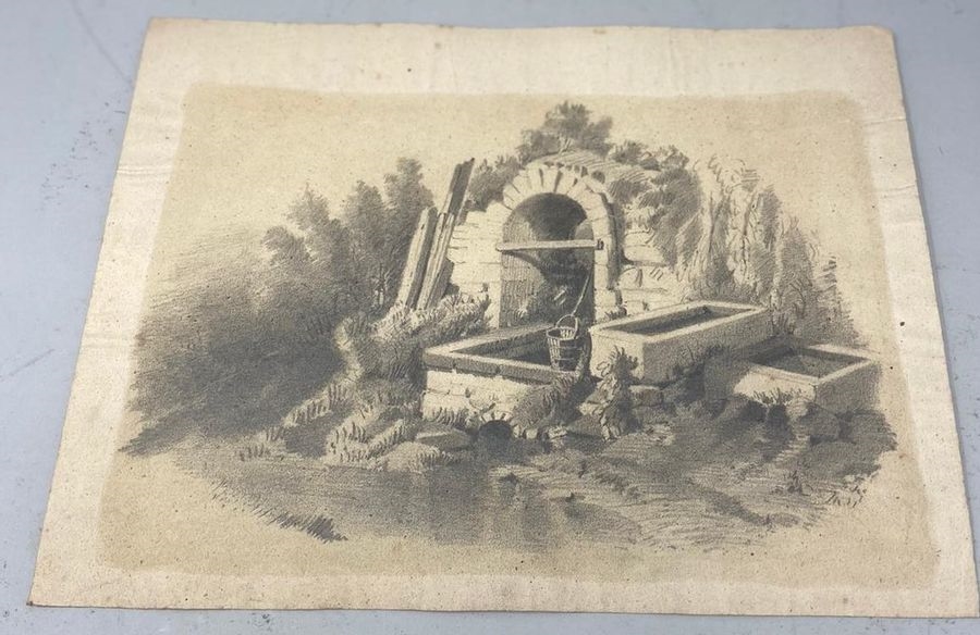 Émile Gautier | Portfolio of 25 pencil drawings representing landscapes ...
