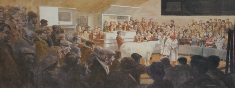 William Geldart | Cattle auction | MutualArt