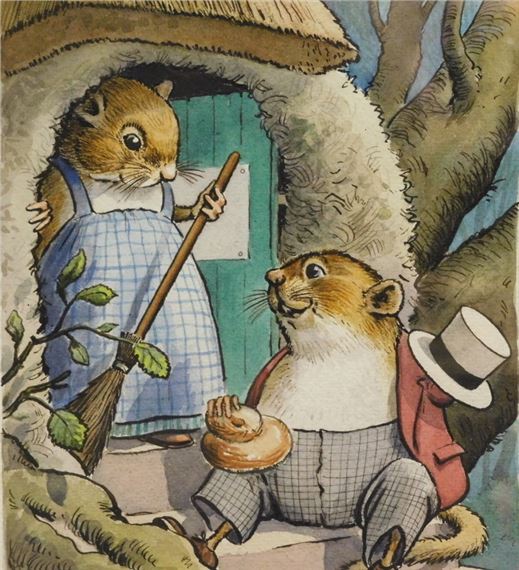 James Mason | Mice caricature cartoon (1949) | MutualArt