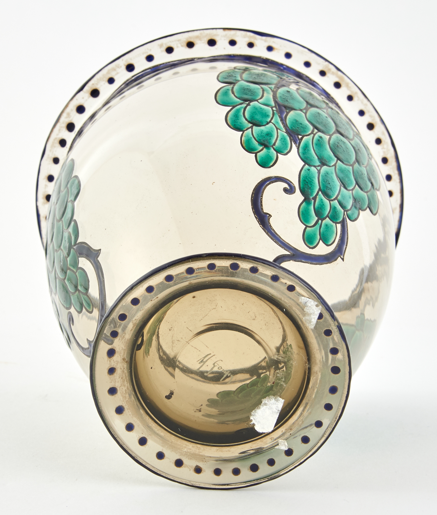 Marcel Goupy | Marcel Goupy Art Deco Enameled Glass Vase | MutualArt