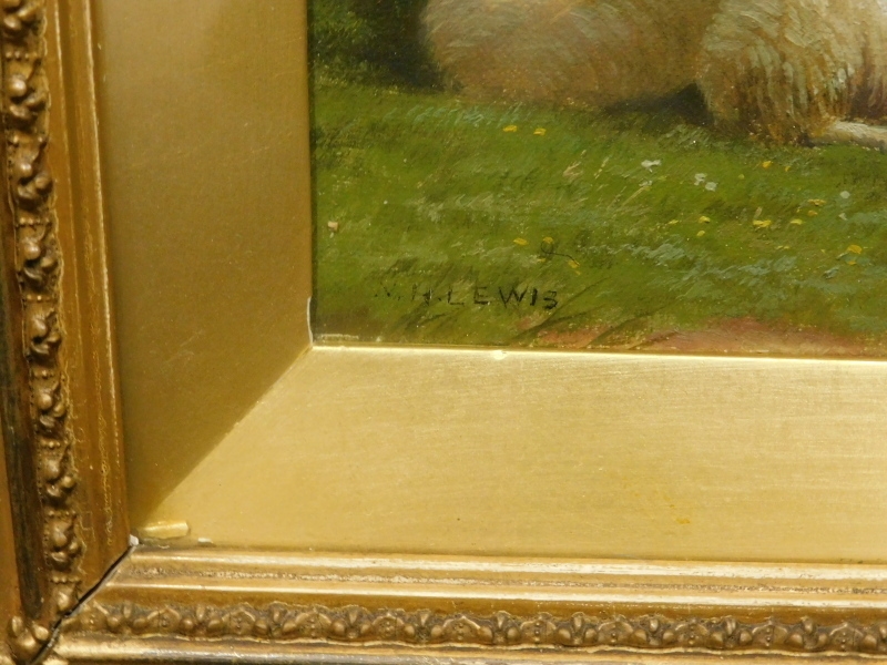 William Henry Lewis | Cattle and sheep in meadow | MutualArt