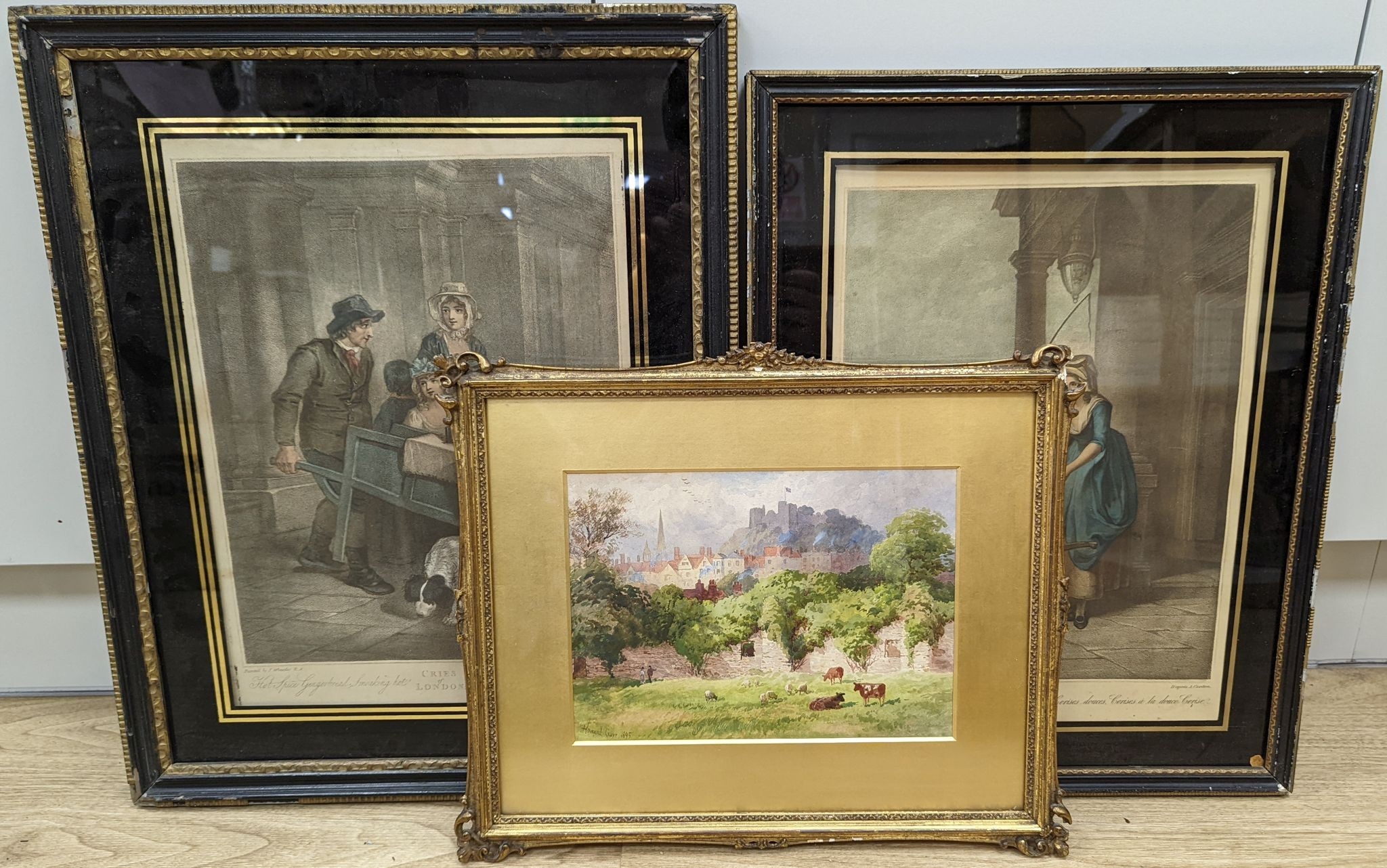 Howard Gaye | 2 Works: Stokesay Castle, Shropshire; A Coastal View ...