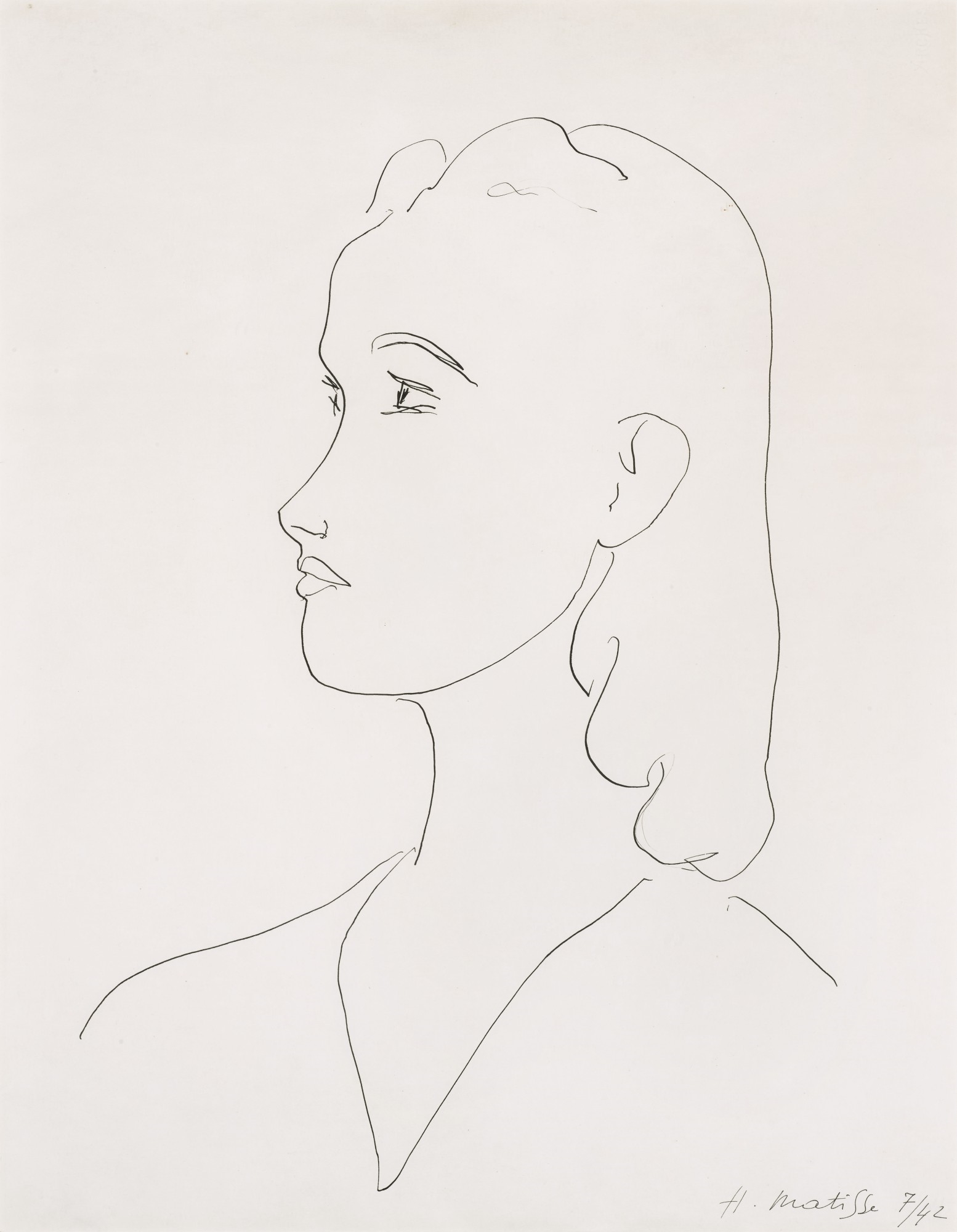 Henri Matisse | Portrait de Simone Monette Vincent (1942) | MutualArt