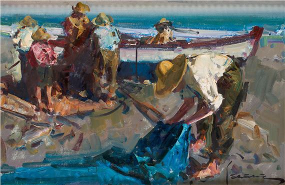 Eustaquio Segrelles | Pescadores valencianos (1997) | MutualArt