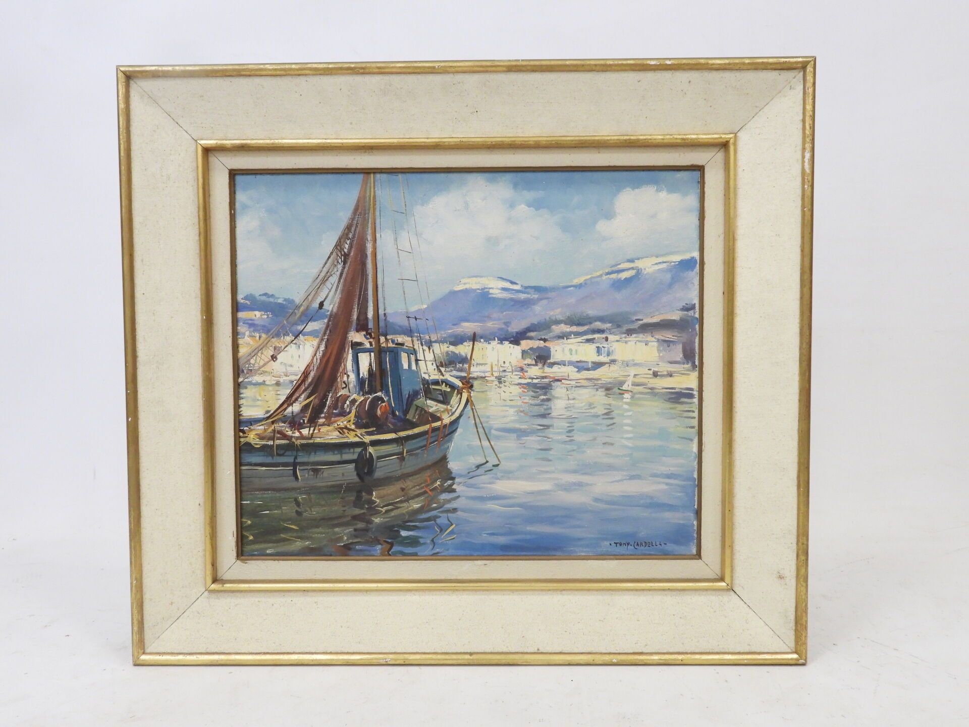 Tony Cardella | Boat in the Harbor | MutualArt